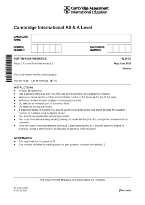 MF19 Mathematics - List MF List of formulae and statistical tables ...