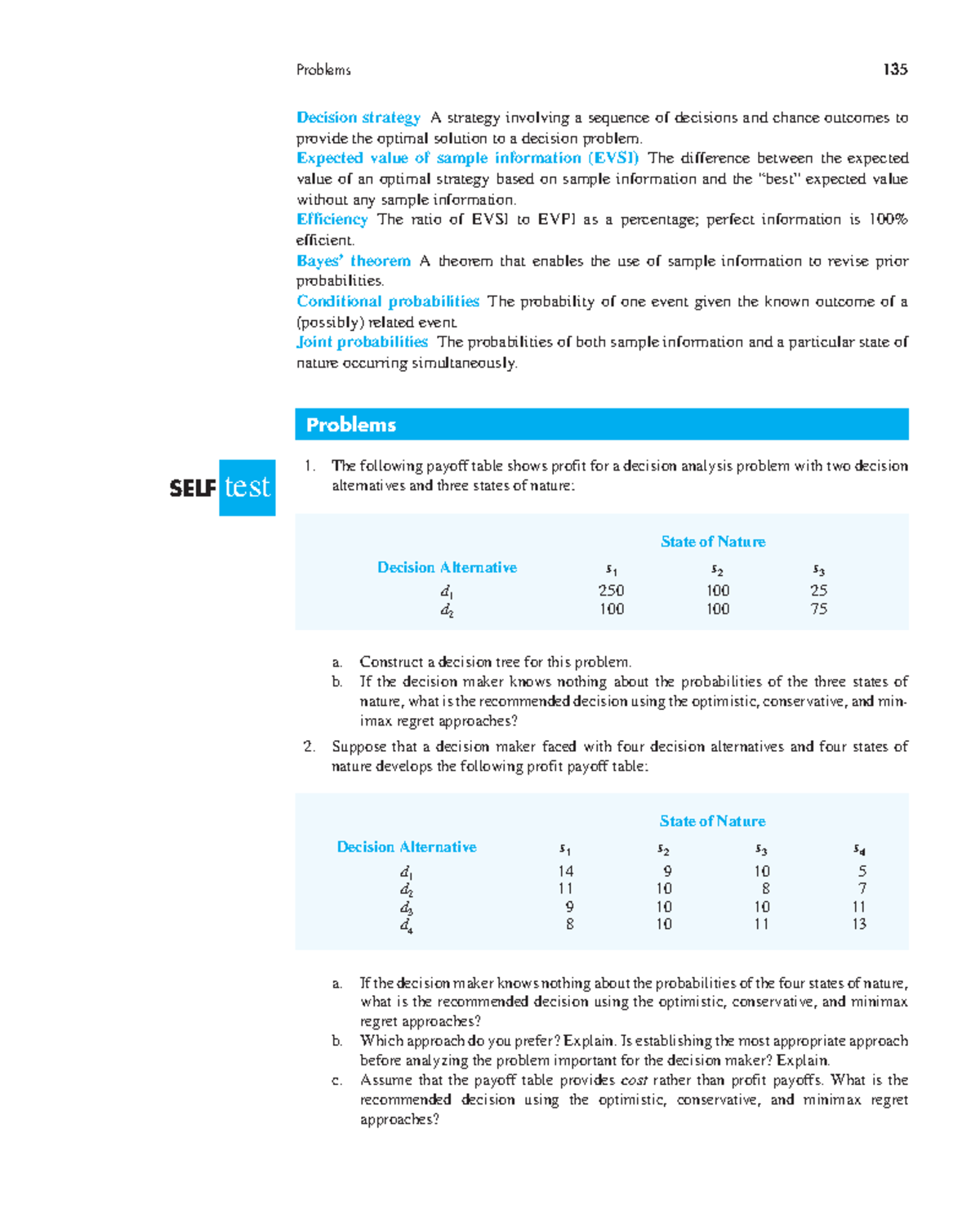 Problems OF Chapter 3 - Decision strategy A strategy involving a ...