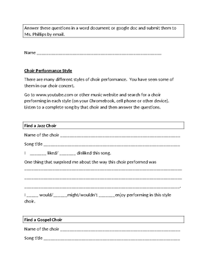 The Music Man Worksheet-1 - Name________________________________Class