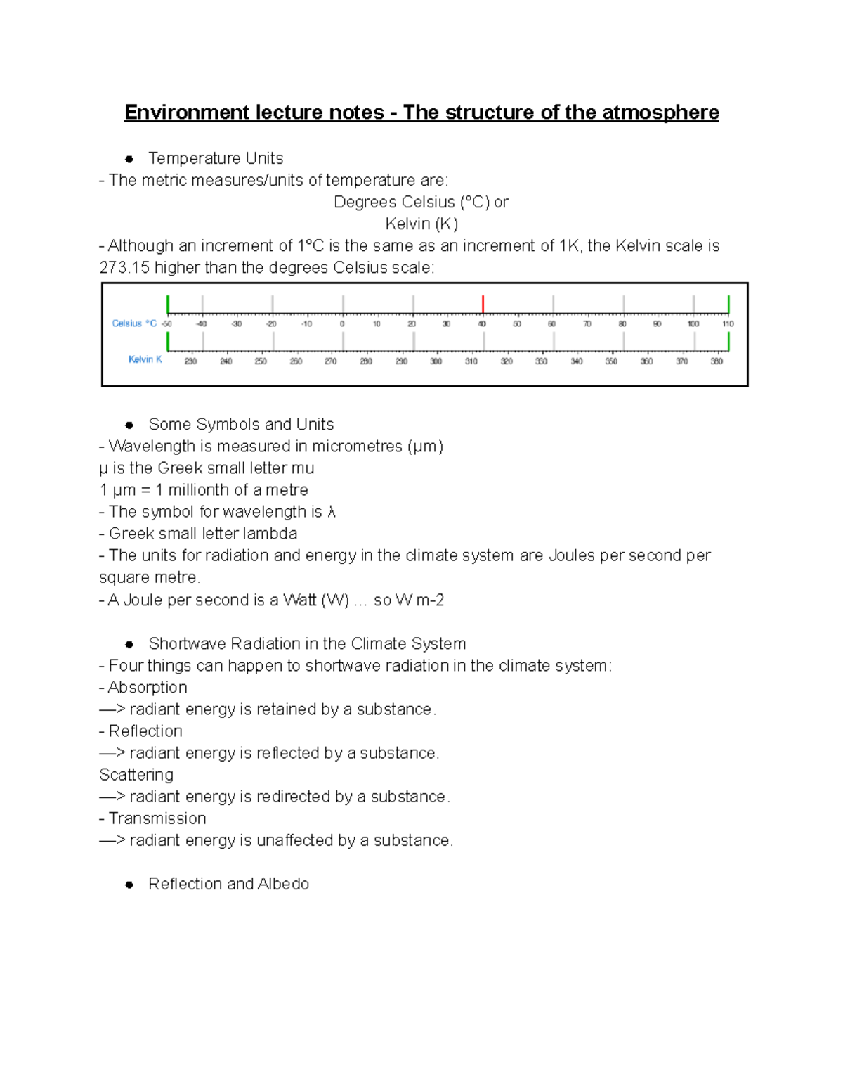 Environment lecture notes - The structure of the atmosphere - A Joule ...