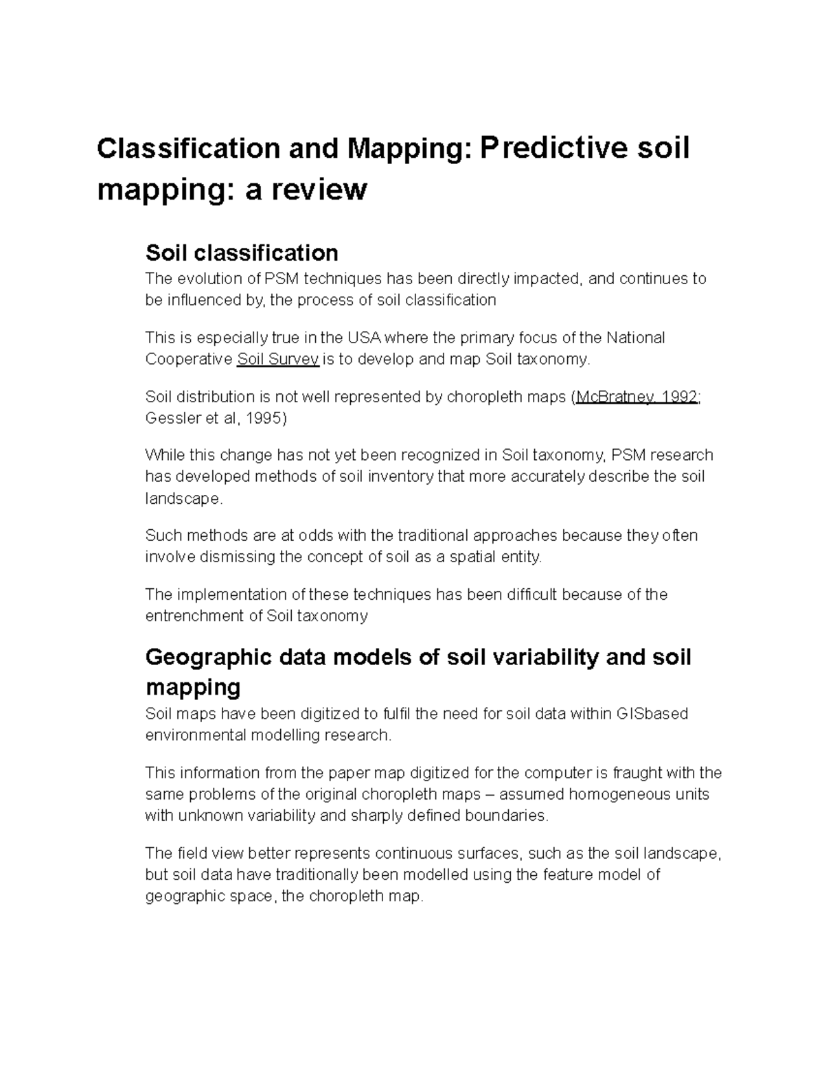 NRS522 Notes Soil Classification and Mapping 31 - Classification and ...