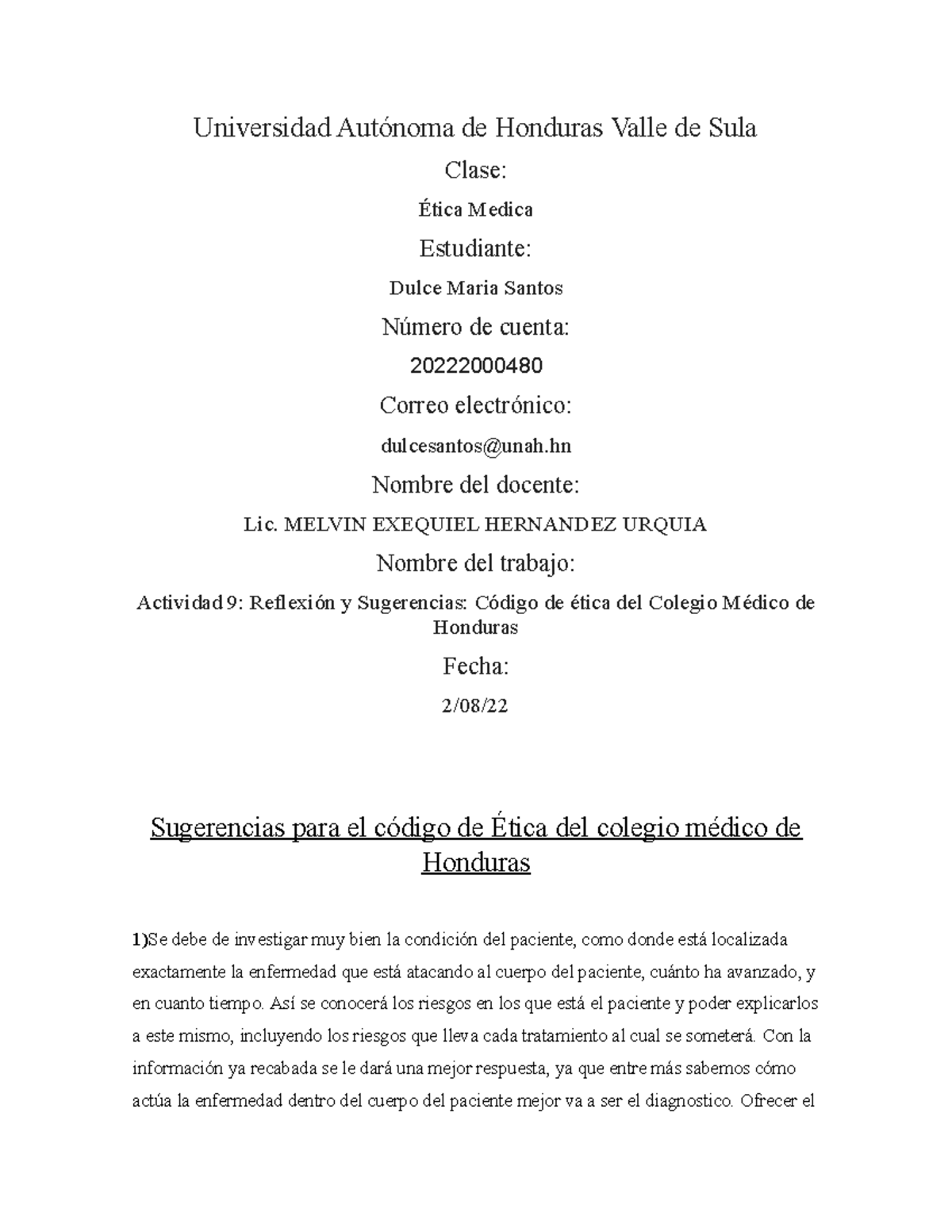 Dulce Santos act - bbbbbbb - Universidad Autónoma de Honduras Valle de ...