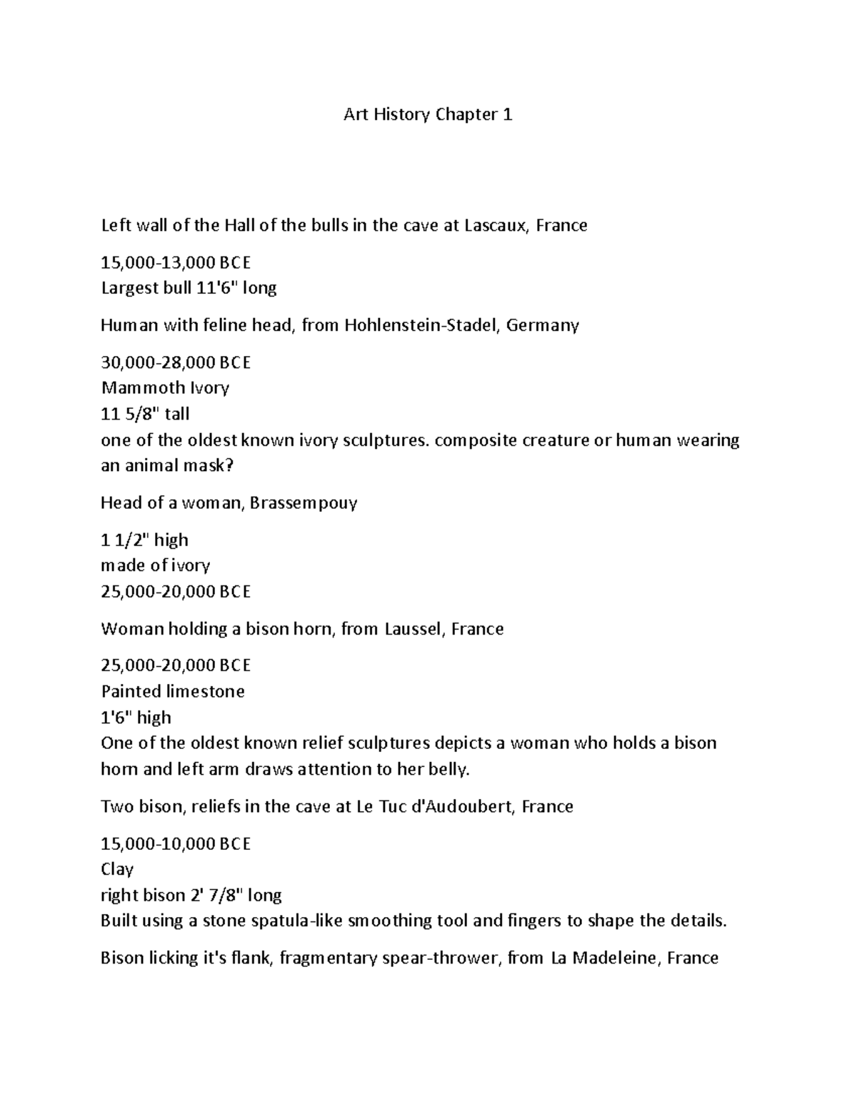 Art 1 - Ozarks Technical Community College- Art History Chapter 1 - Art ...