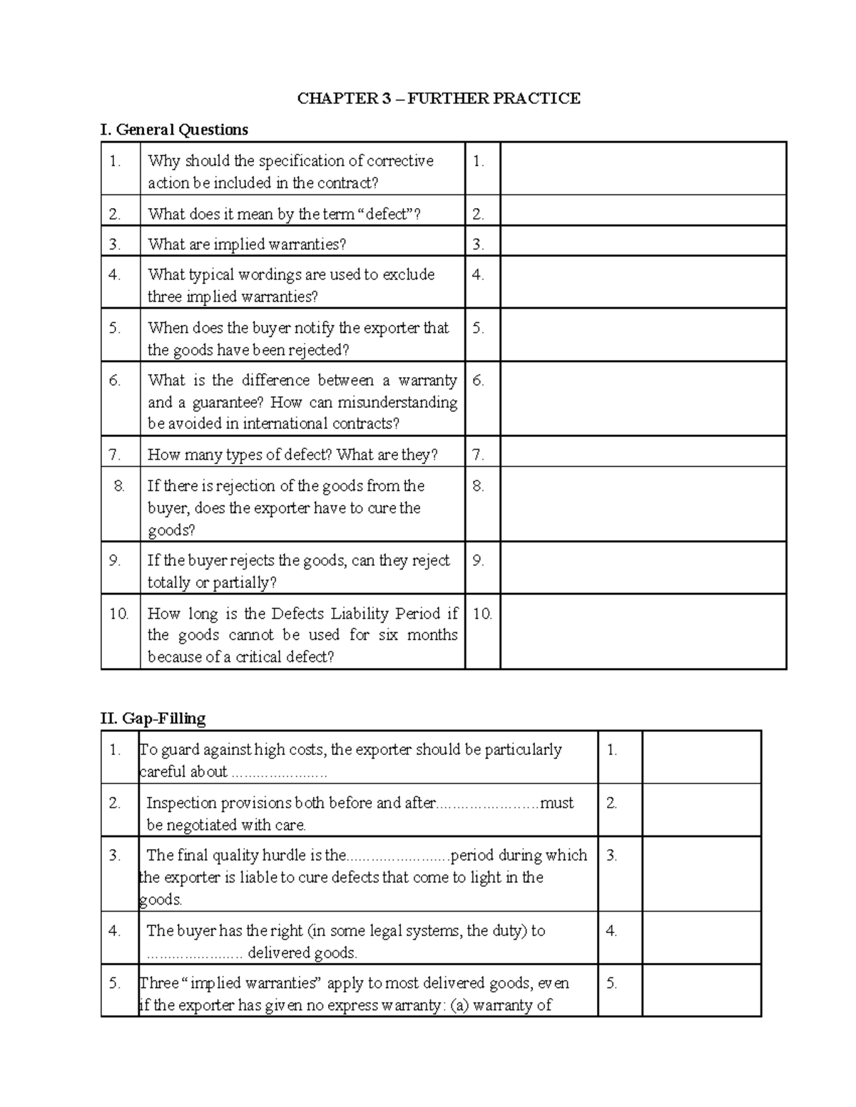 [Đề] C3 - Further practice - CHAPTER 3 – FURTHER PRACTICE I. General ...