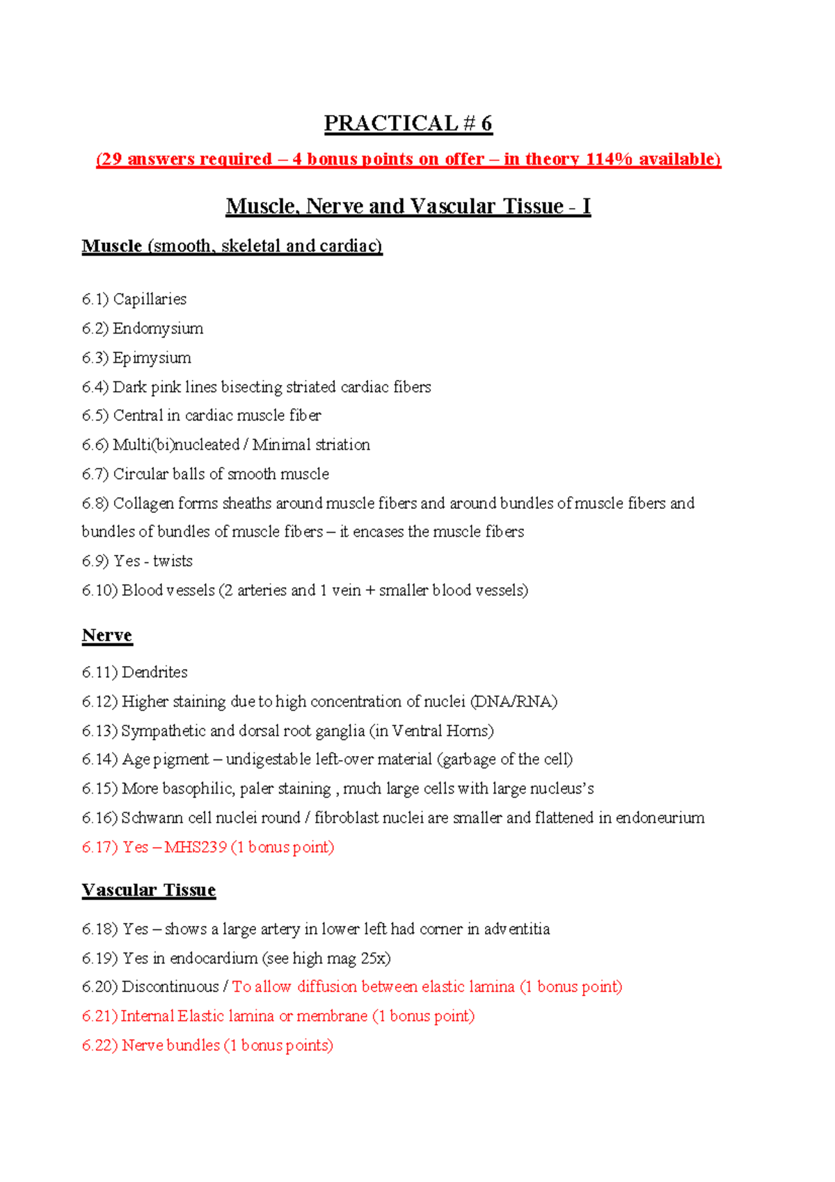 Practical 6 full Answers, can be used for a whole range of subjects ...