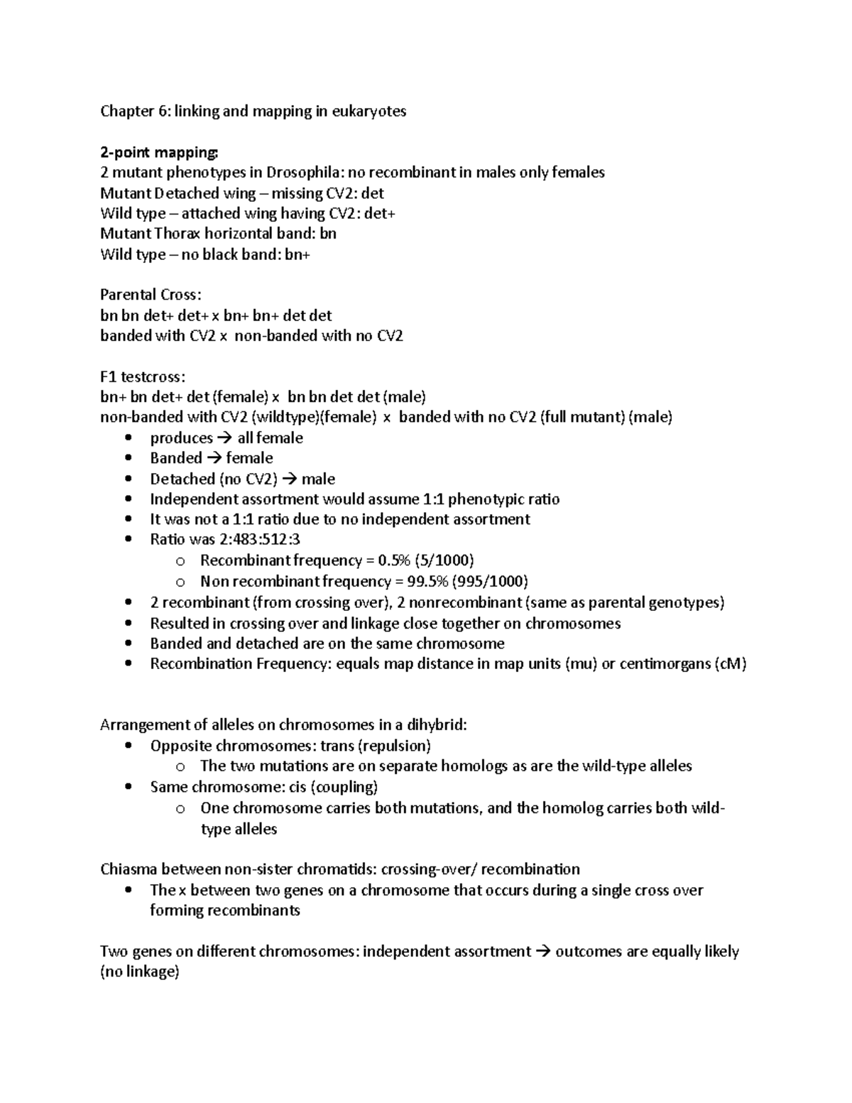 Chapter 6 - Professor Croshaw Lecture Notes in detail and explained ...