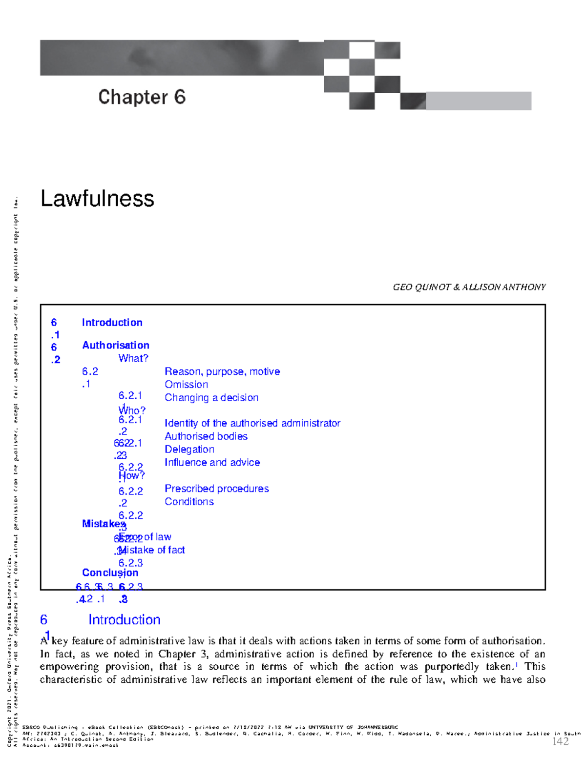 Chapter 6 Administrative Justice in SA - 142 6 . 6 . . . 6 ...