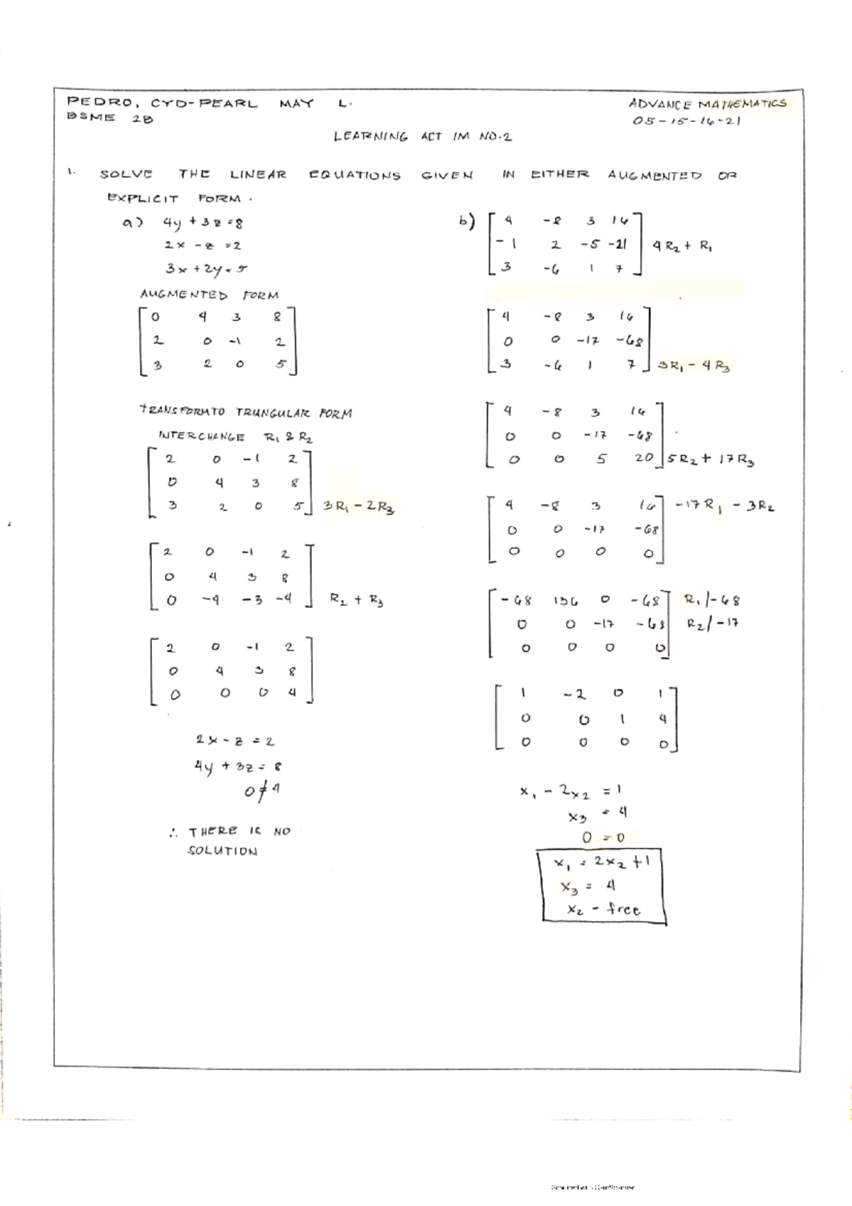 Activity 2 AM - advance math will help students to their lessons ...