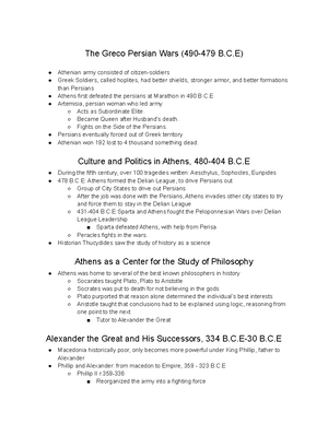 chapter 1 notes - HIST 1111 - Studocu