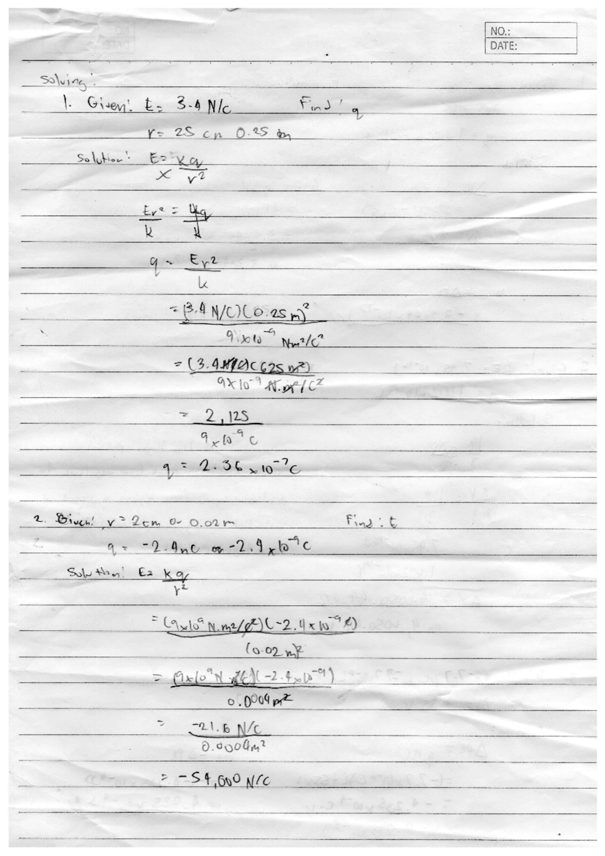 Coloumbs law equation notes - Physical Sciences - Studocu