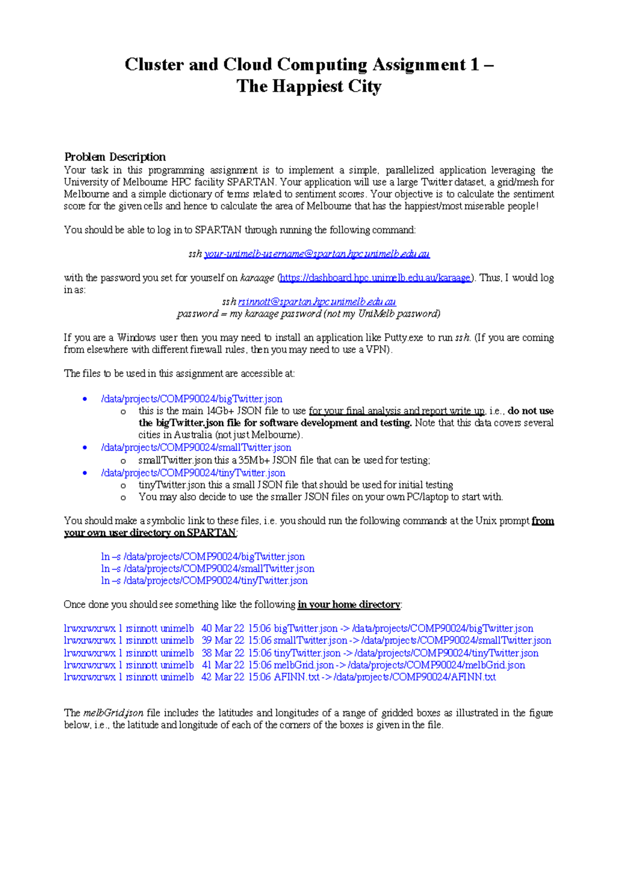 Assignment 1 - COMP90024 - Cluster and Cloud Computing Assignment 1 ...