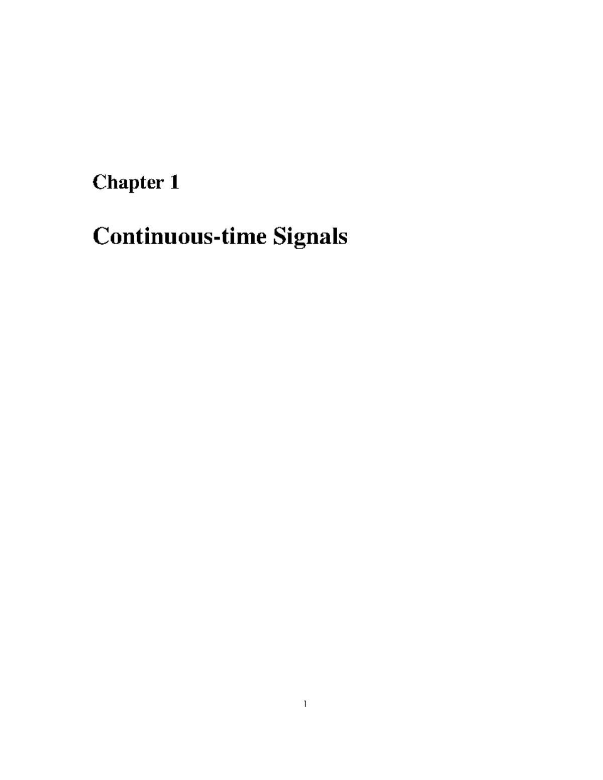 Chapter 1 Solutions Manual - Chapter 1 Signals 1 Chaparro Signals and Systems using MATLAB 1 Pr ...