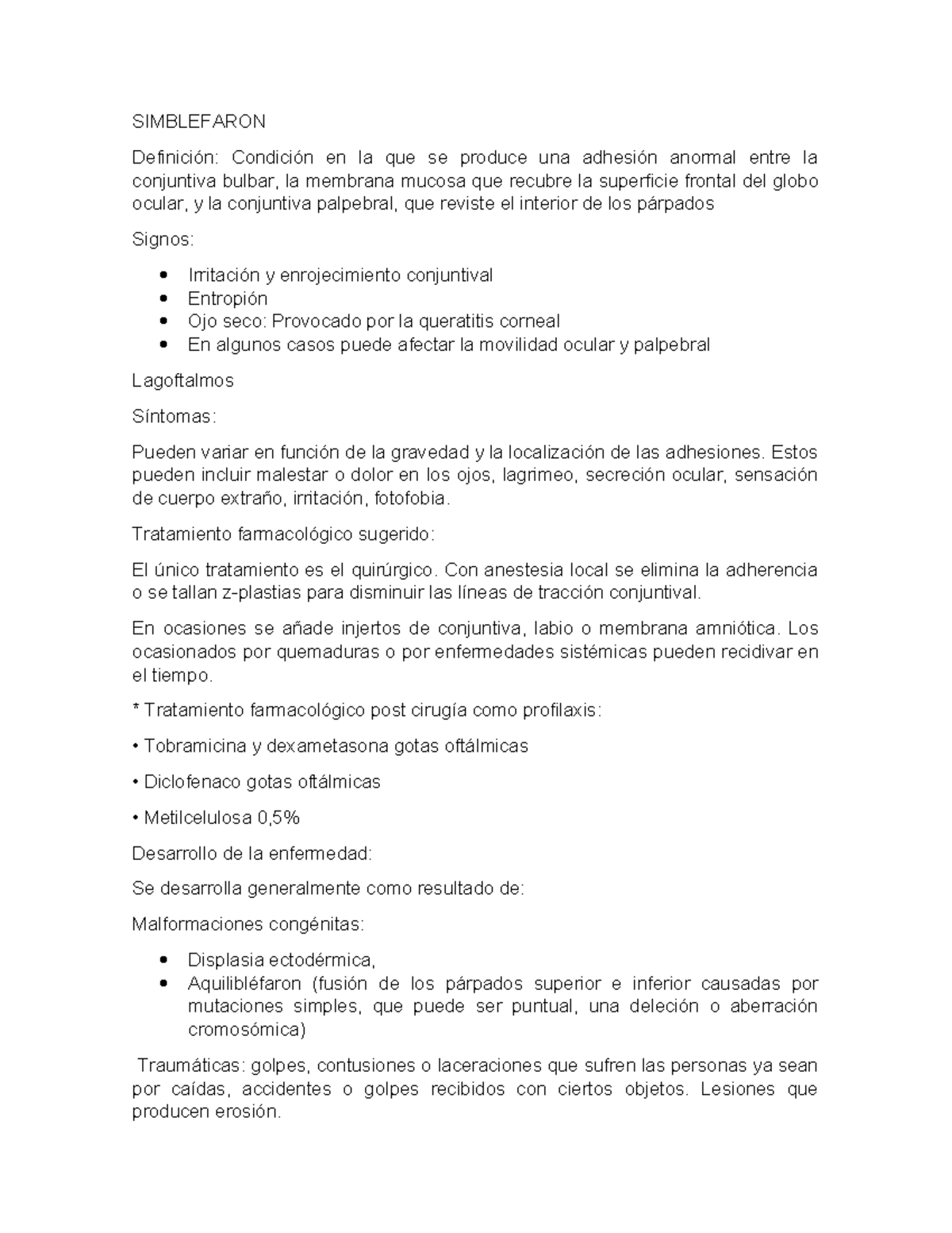 Simblefaron - SIMBLEFARON Definición: Condición en la que se produce ...