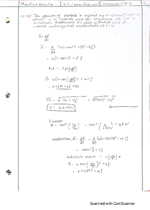 Dynamics Exam 1 - exam - ENGR 2302 - Studocu