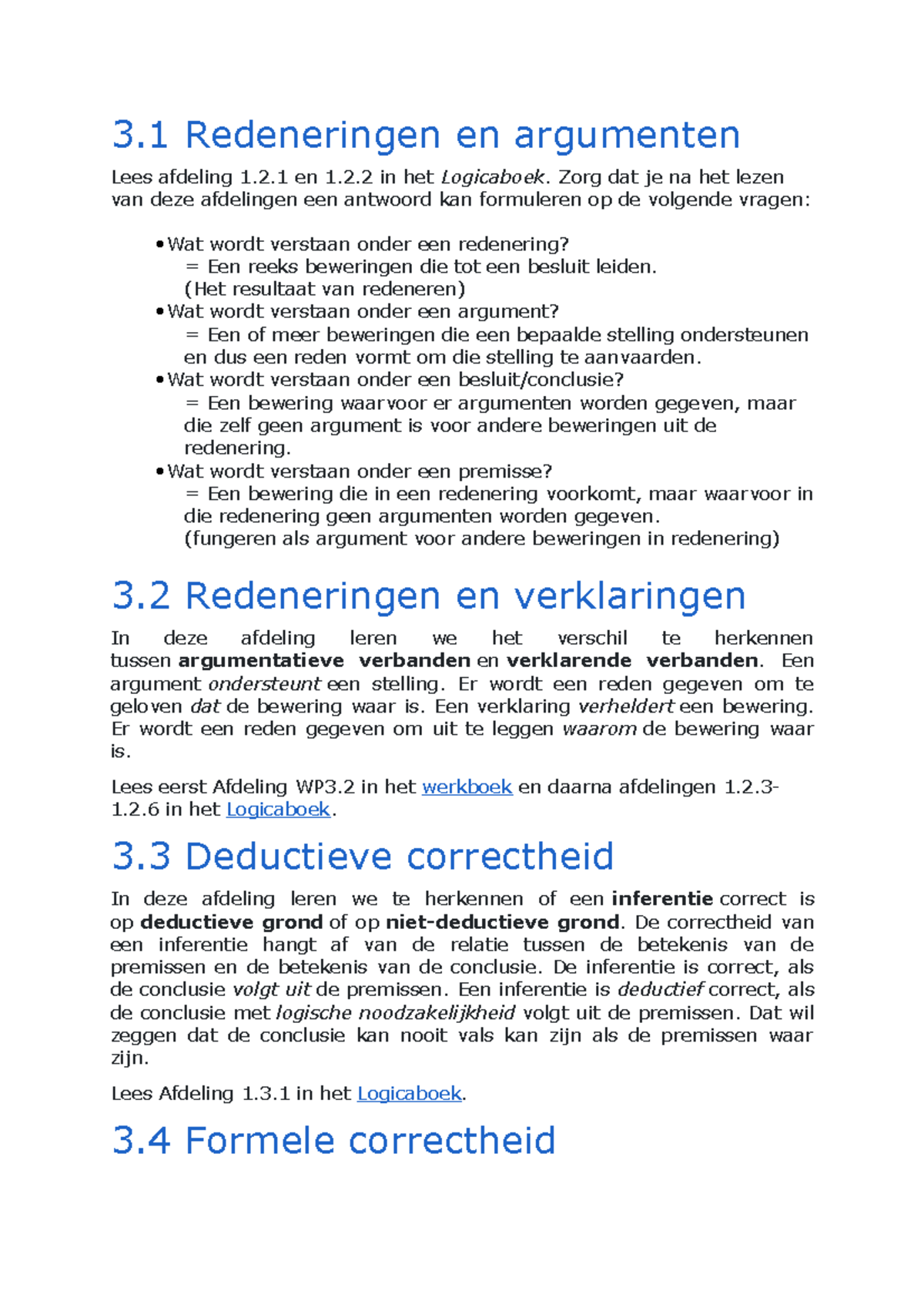 Logica redeneren en argumenteren - 3 Redeneringen en argumenten Lees ...