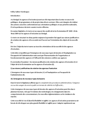 Exercices-Word - Droit - 3. Exercice 1 Indications Taille de la police ...