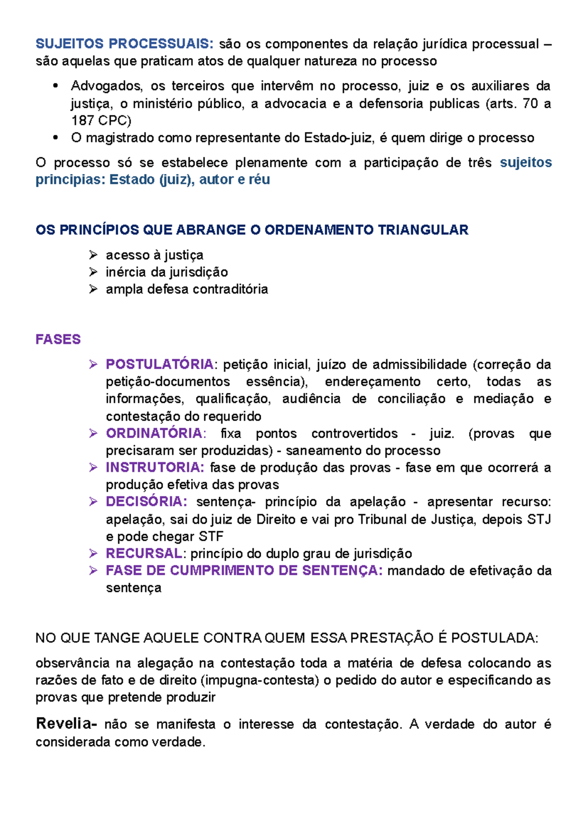 Sujeitos Processuais - Resumo Direito P Civil I - Processo Do Conhecimento - SUJEITOS ...
