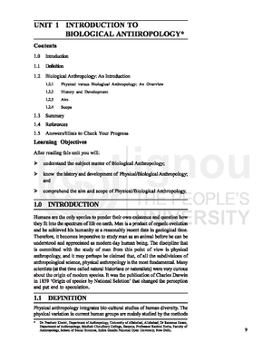 Unit-3 Approaches of Traditional and Modern Biological Anthropology ...