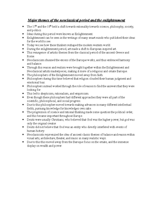 C100 Humanities Study Guide - What is the relationship between the ...