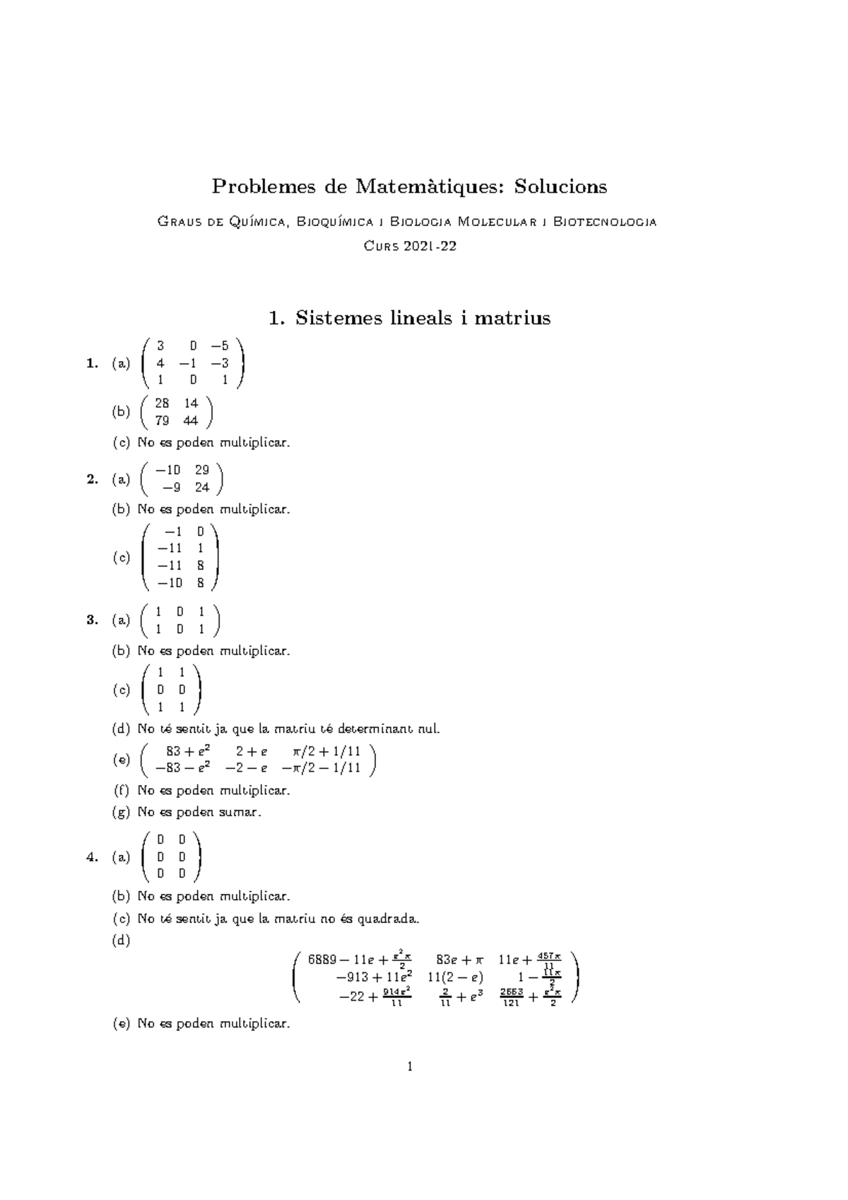 Solucions 2021-22 - Problemas de Matemáticas - Problemes de Matem`atiques: Solucions Graus de Qu ...