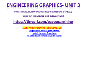 Eg solids - basic info - Engineering Graphics - Studocu