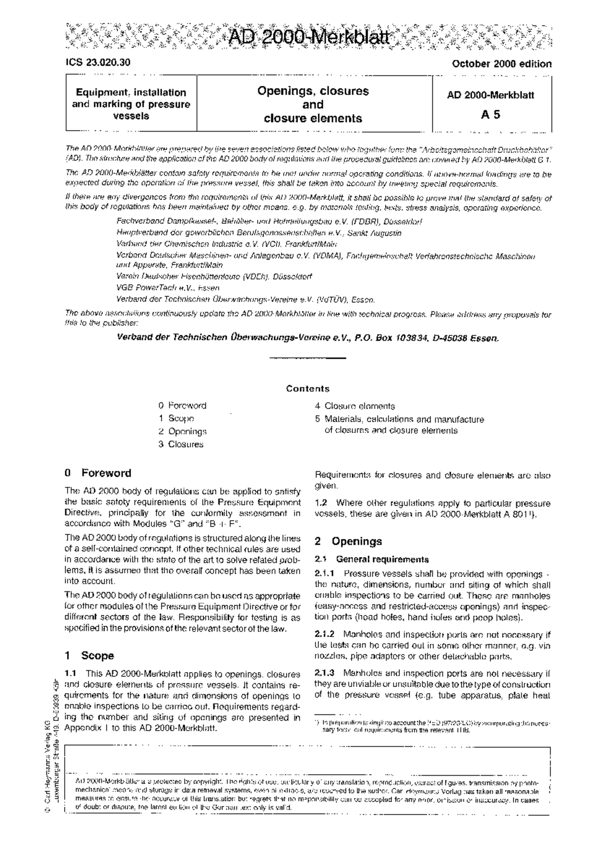 AD 2000-Merkblatt A 5 English vom 10-2000 - Modern Fizik - Studocu