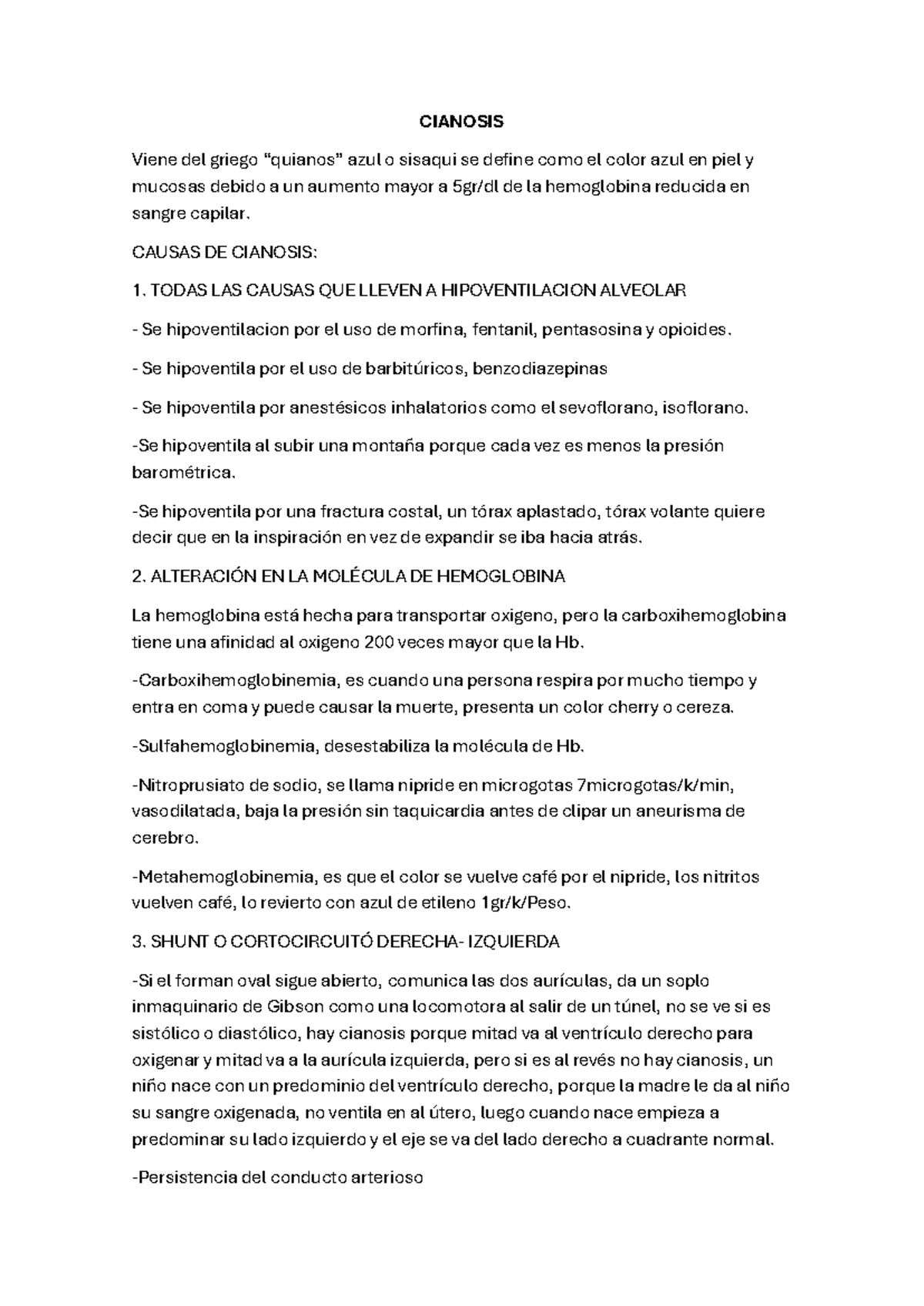 Cianosis - CIANOSIS Viene del griego “quianos” azul o sisaqui se define ...
