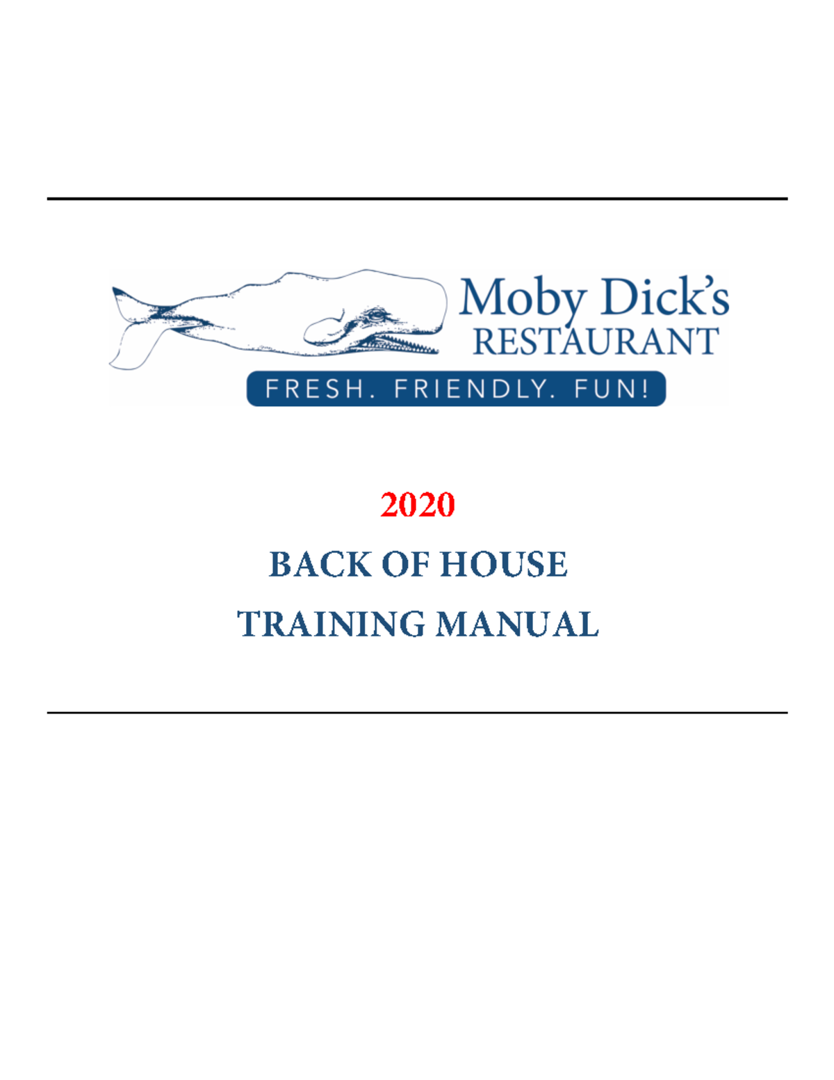 Mobys BOH Training Doc 2020 - 2020 BACK OF HOUSE TRAINING MANUAL ...