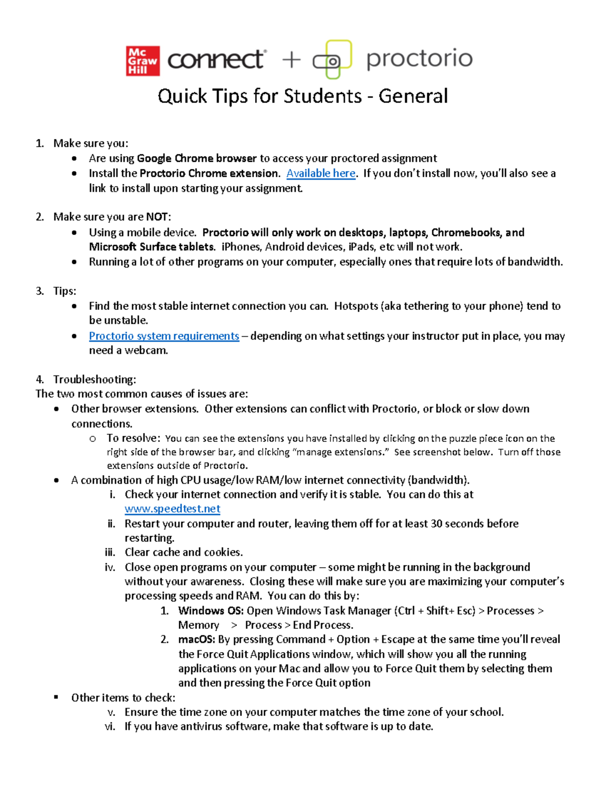 Quick Tips for Students Generic - Quick Tips for Students - General ...