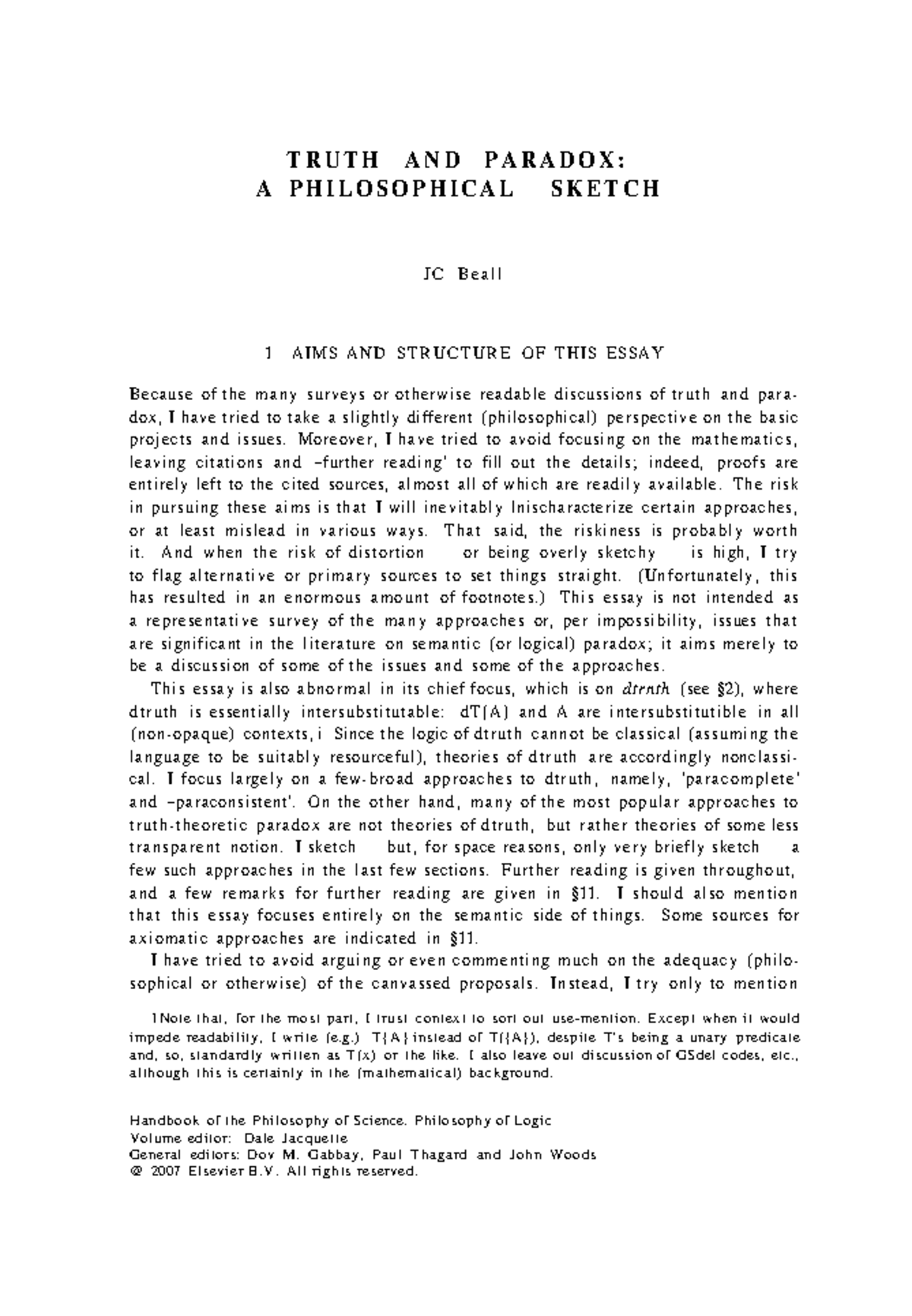 -Truth-and-Paradox-A-Philosophical-Sketch 2007 Philosophy-of-Logic - T ...