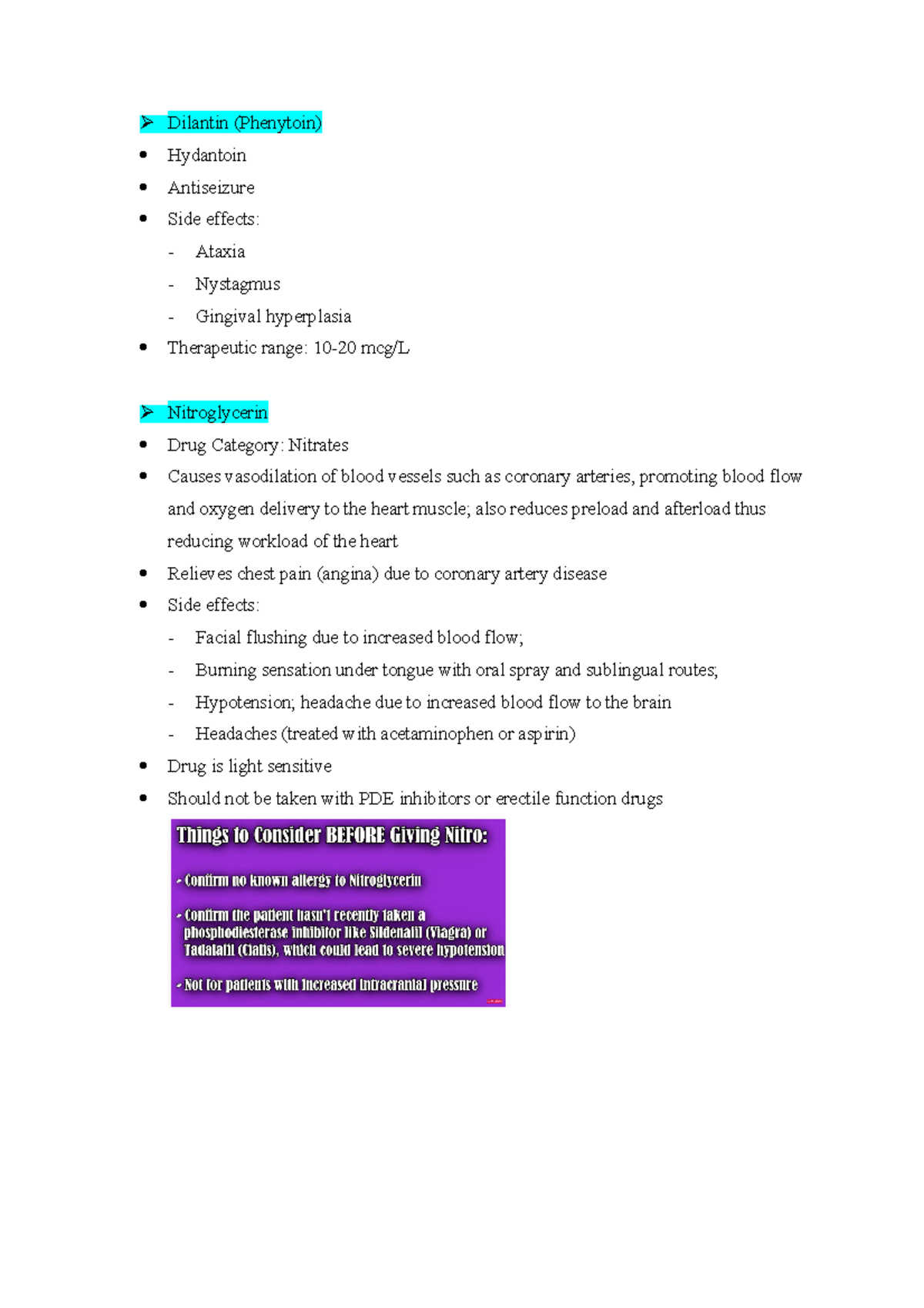 Notes on Medications - Dilantin (Phenytoin) Hydantoin Antiseizure Side ...