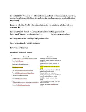 LAb 2 Active Directory Objects - Lab# 2: Creating and Managing Active Directory Objects CST2405 ...