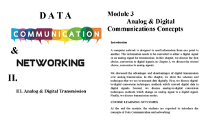 Data Communication and Networking II Module 1 - Data Communication and ...