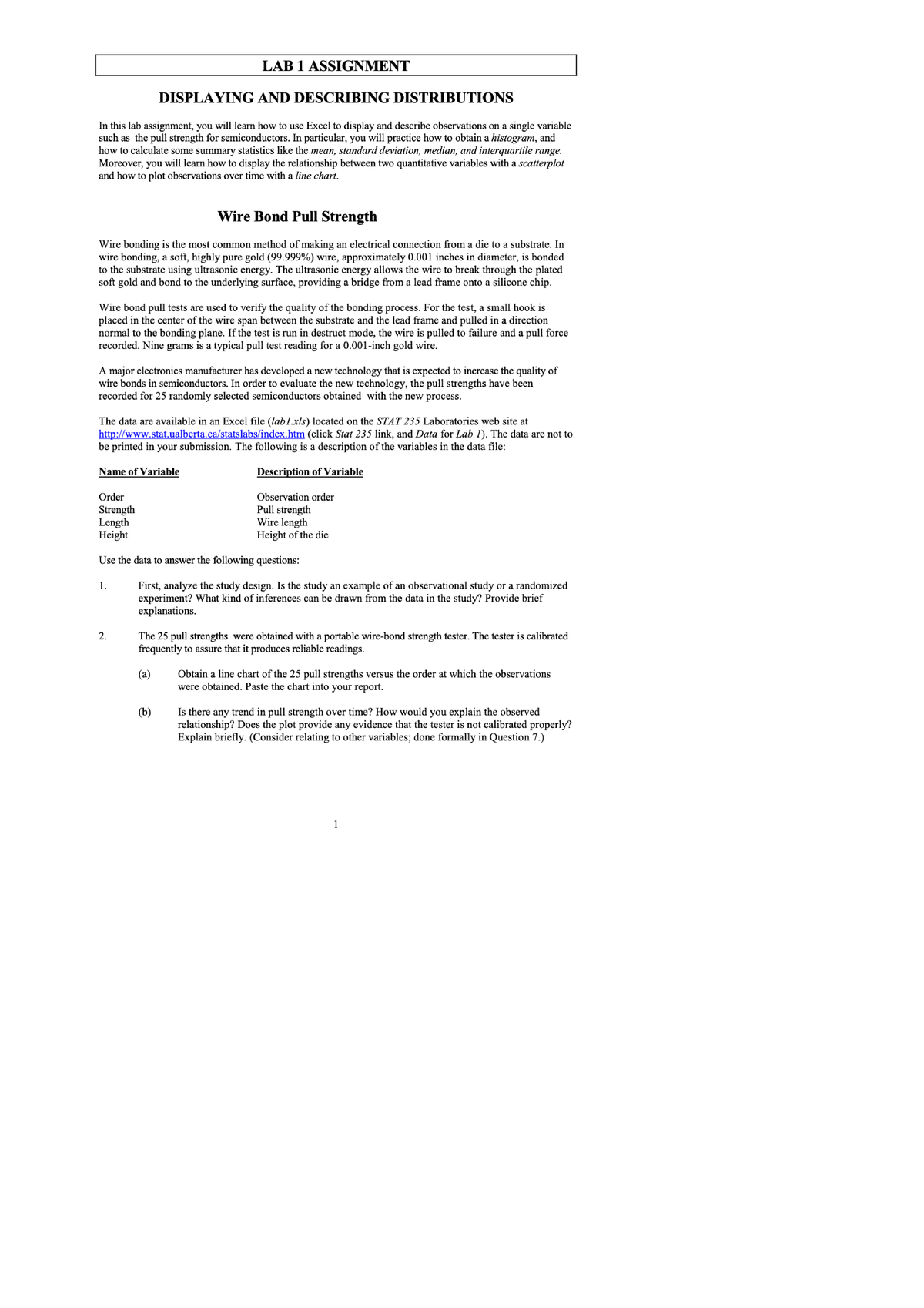 Stat235 asg1 - Assignment 1 - STAT 235 Winter 2020 - Stat235 - Studocu