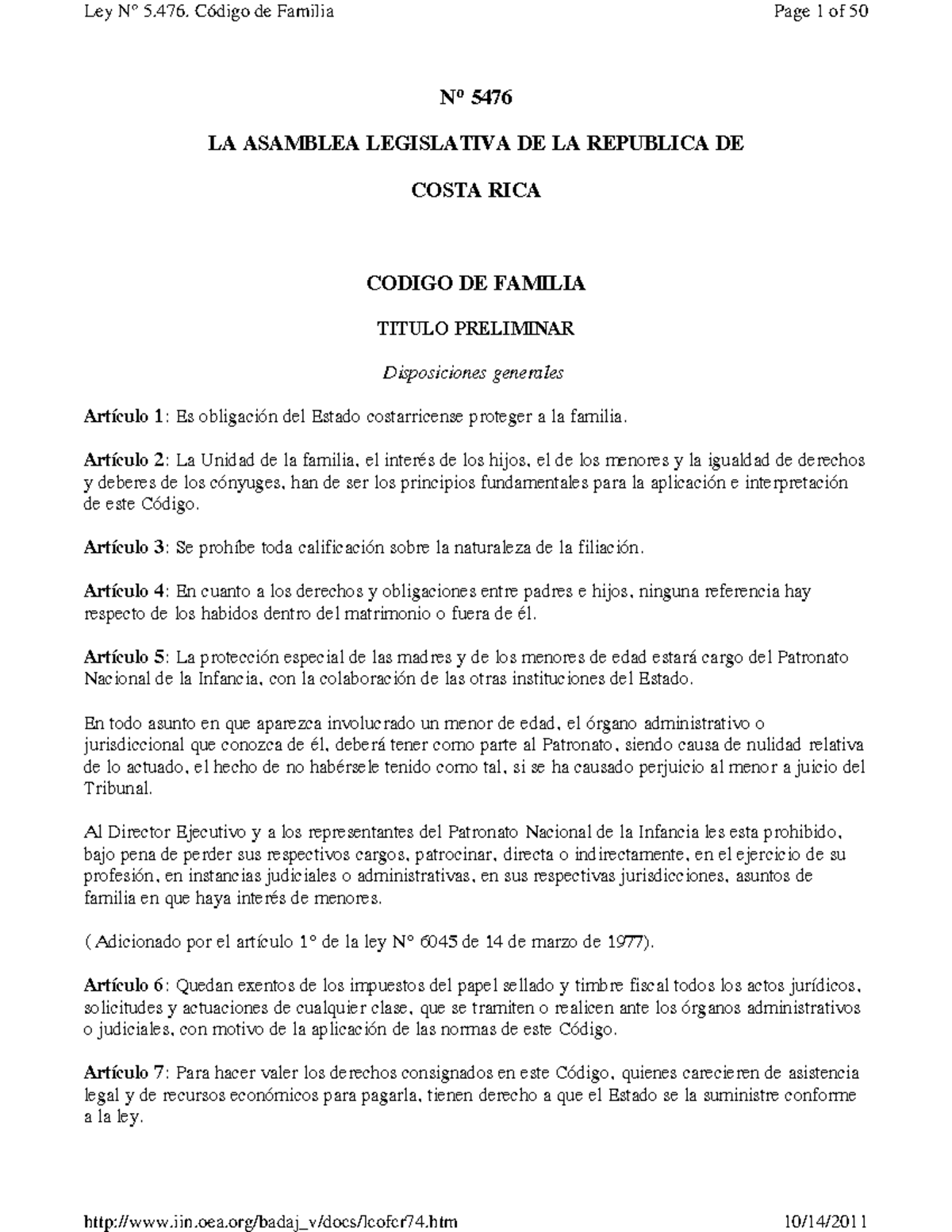 Código de Familia, actualizado, para tenerlo a mano y los estudios sean ...