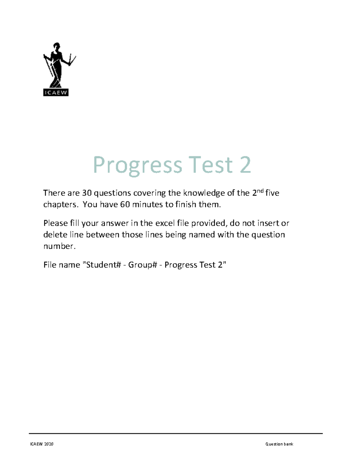 Progress Test 2 Q - ư một cuốn sách dựa theo chuẩn kiến thức, kỹ năng ...