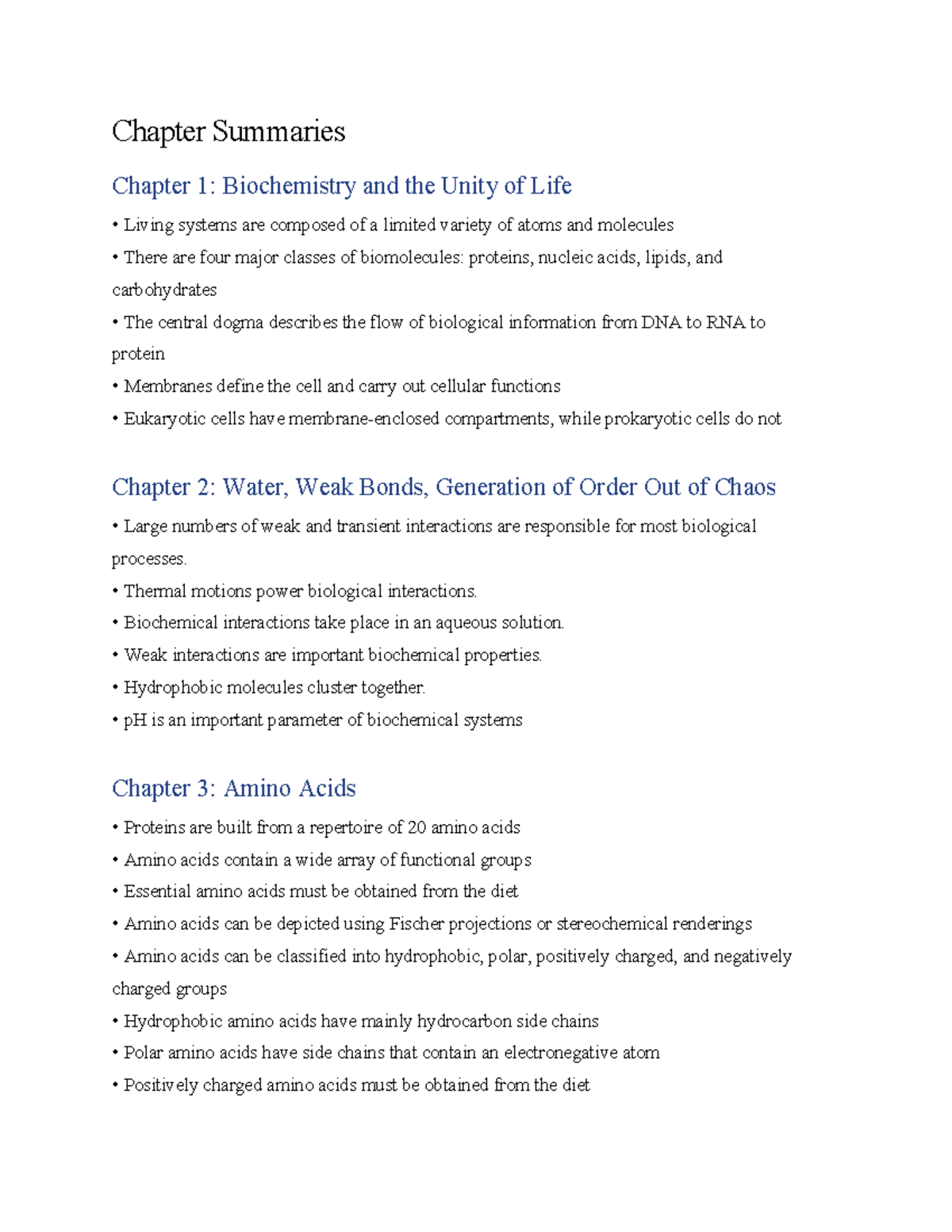 Chapter Summaries and Outlines - Chapter Summaries Chapter 1 ...
