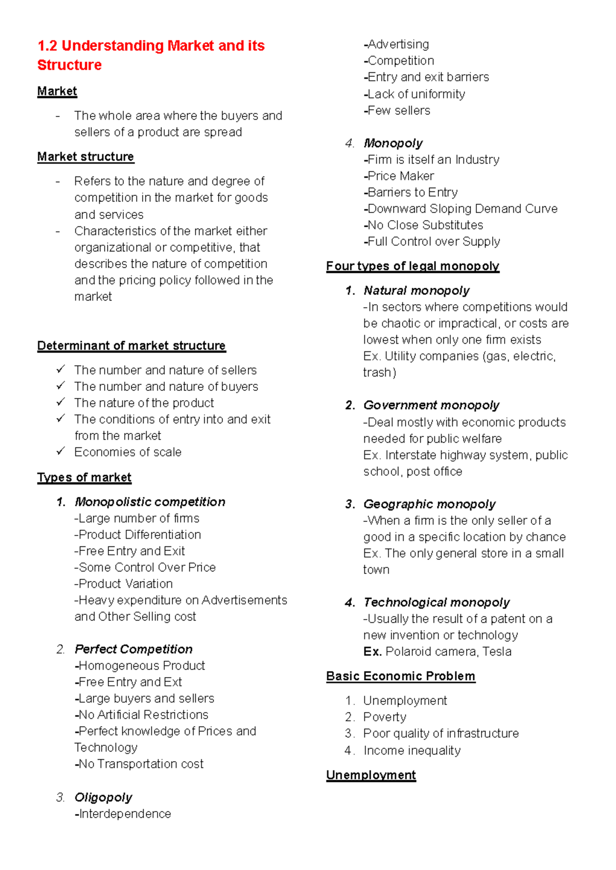 1.2 Understanding Market and its Structure - 1 Understanding Market and ...