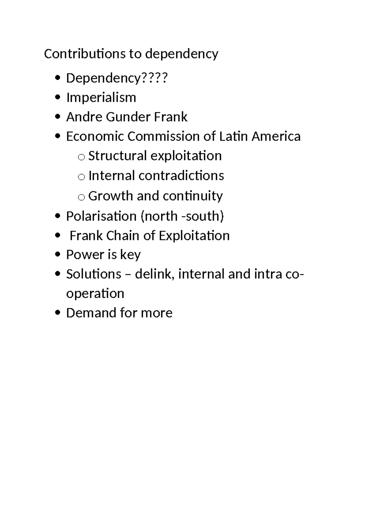 Contributions to dependency - DEVS121 - Studocu