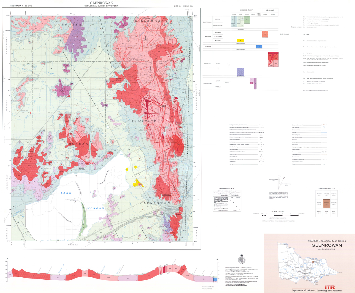 Glenrowan geological Map - ENVS10001 - Studocu