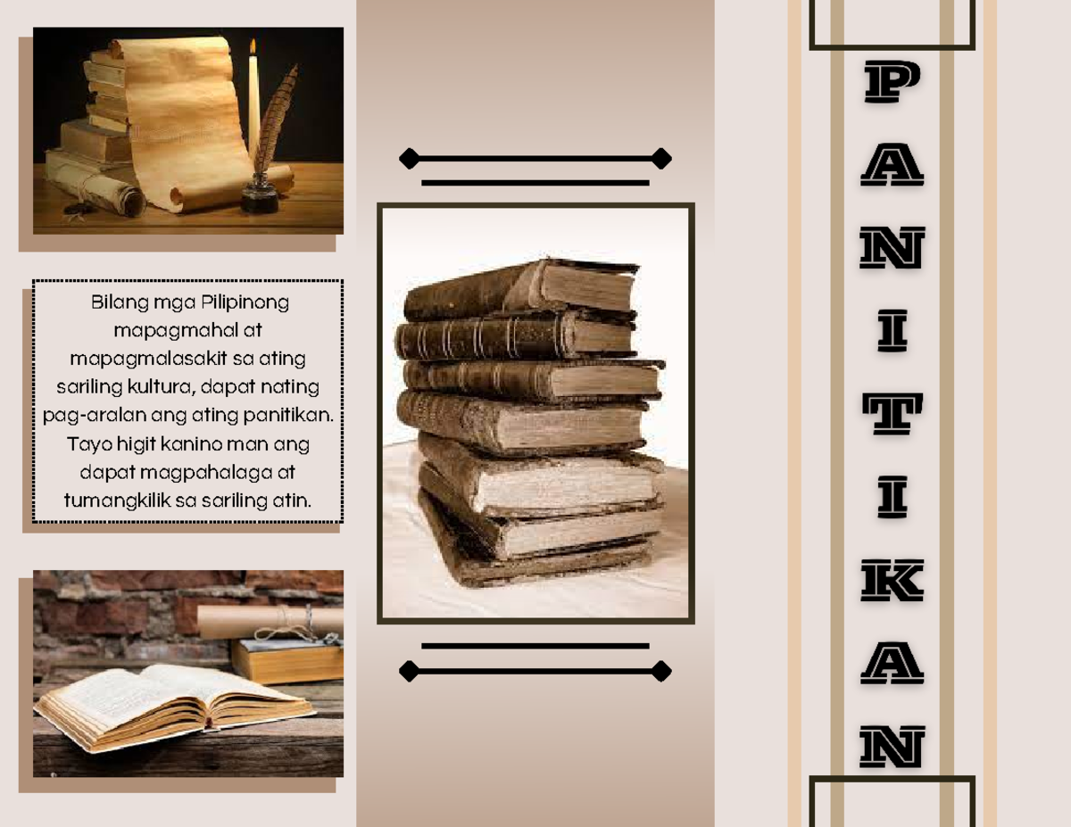 Panitikan Brochure - Bilang mga Pilipinong mapagmahal at mapagmalasakit ...