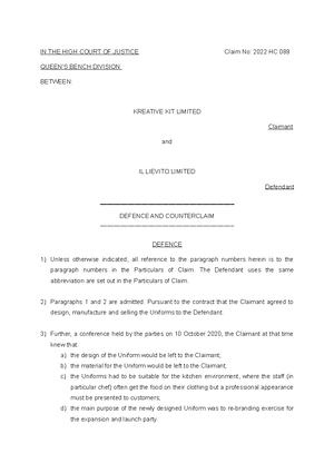 Sample grounds of appeal - CIVIL LITIGATION & EVIDENCE UNIT 20 ...