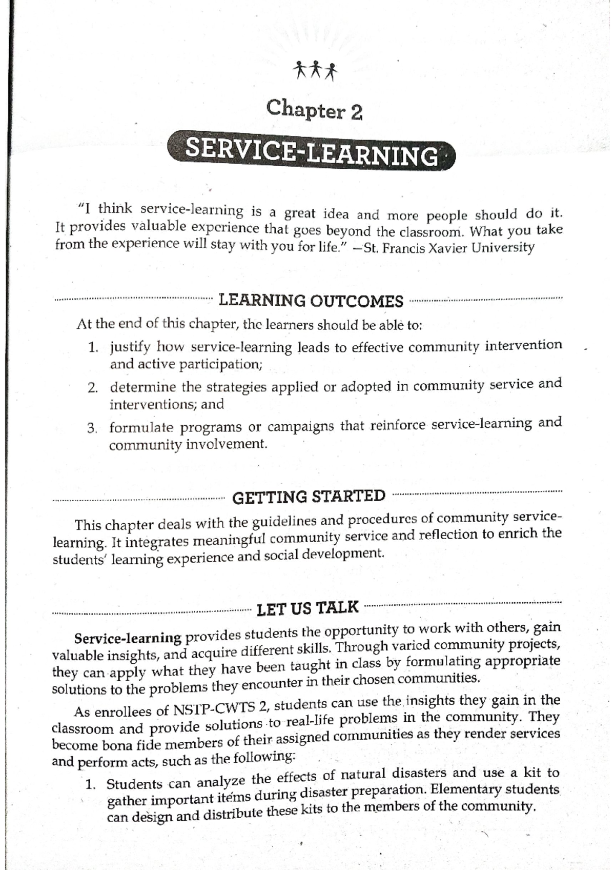 C2 Service-Learning - BS Social Work - Studocu