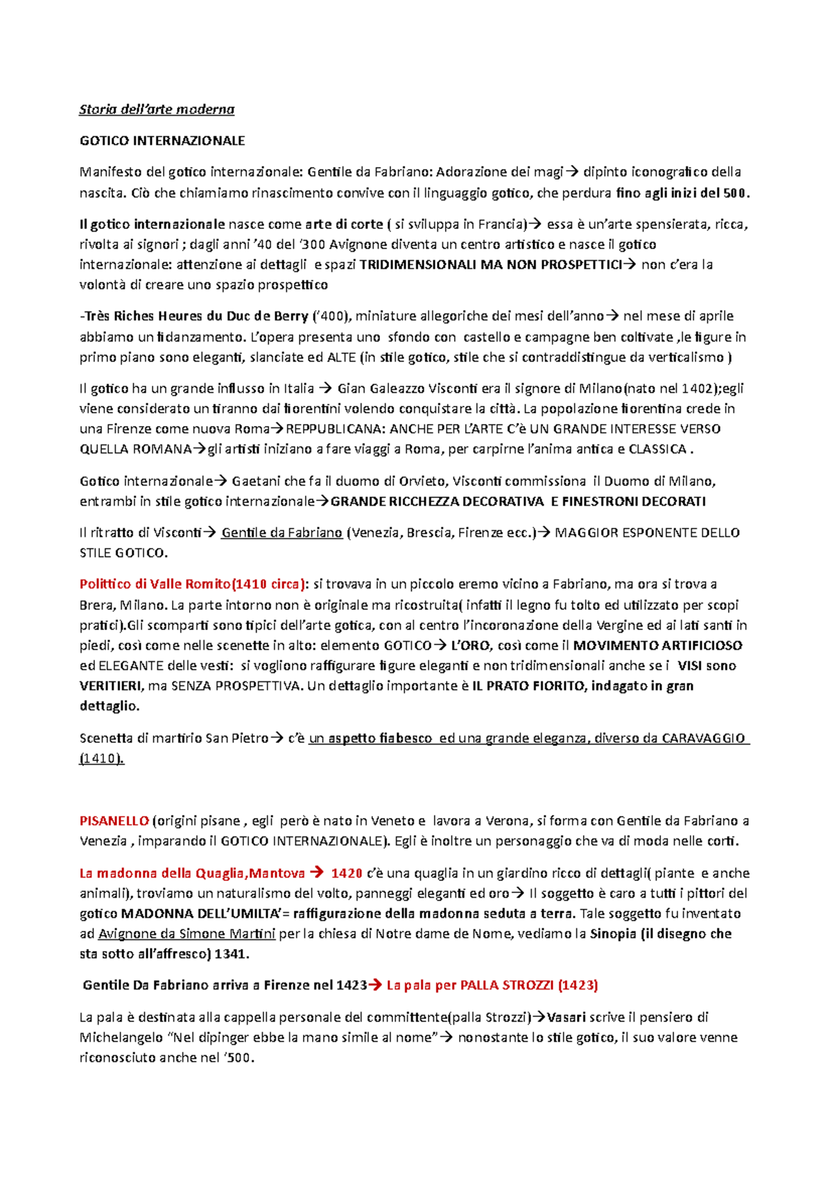 Arte moderna file completo - Storia dell’arte moderna GOTICO ...