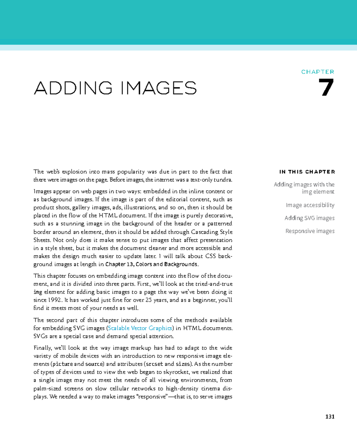 Learning web adding image - I N T H I S C H A P T E R Adding images ...