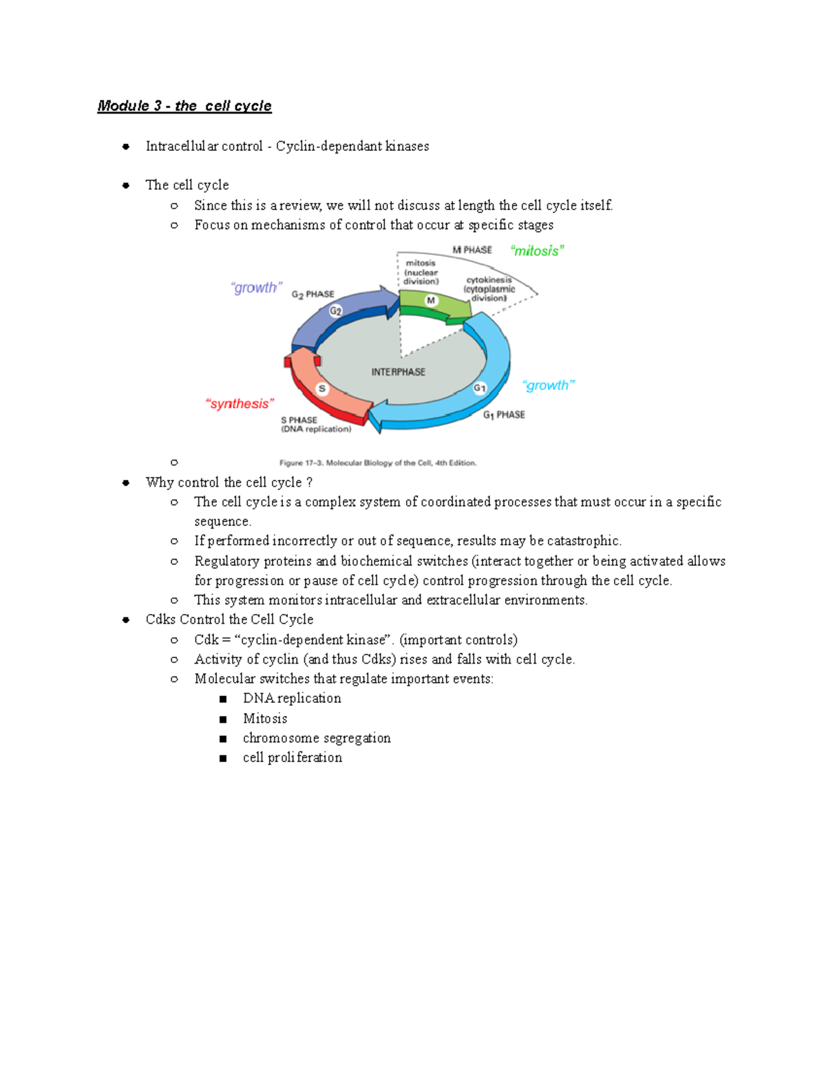 CELL BIO QUIZ 3 - 3rd quiz subject 3 - module 3 - Module 3 - the cell ...
