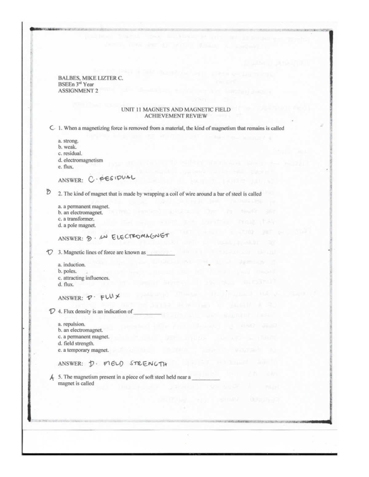 Balbes assignment 2 - eee120 - BS Mechanical Engineering - Studocu