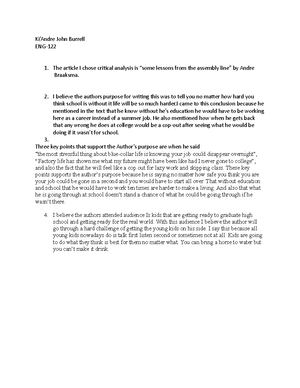SCS 100 Module Seven Journal Reflection - Kiandre john burrell Scs 100 ...