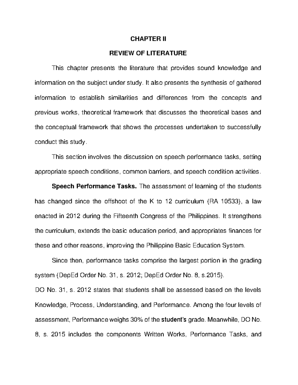 Sample Literature Review PR2 - CHAPTER II REVIEW OF LITERATURE This ...