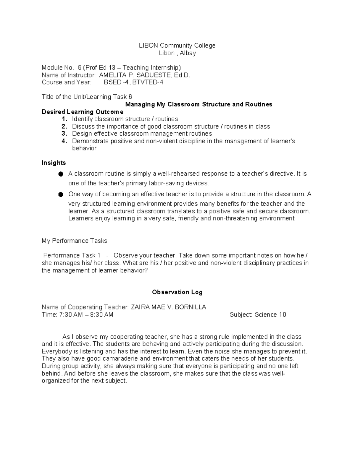 Module 6 (Prof Ed 16 PT) - asdfghjkl - LIBON Community College Libon ...